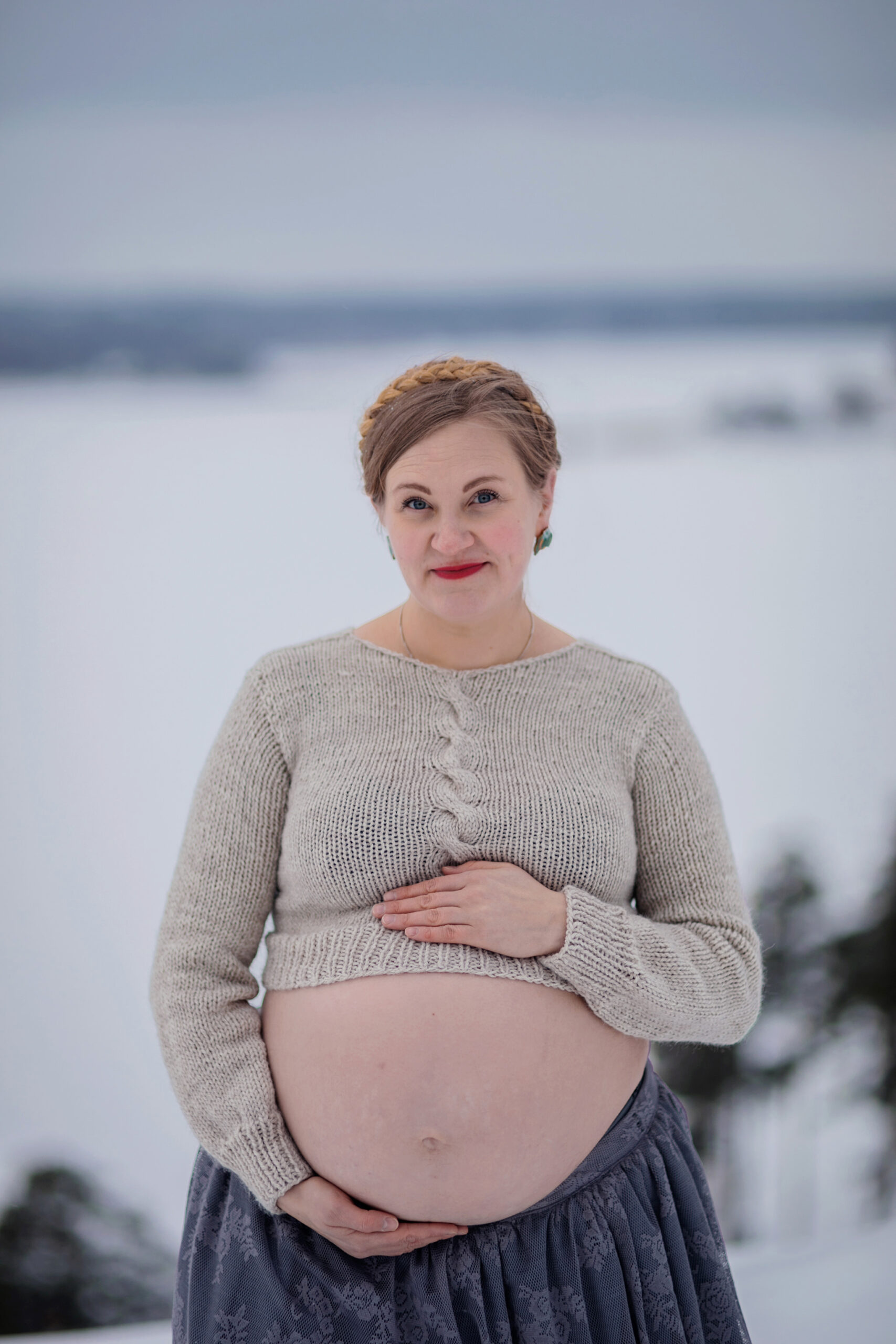 Raskauskuvaus talvella - Erika Lindström Photography